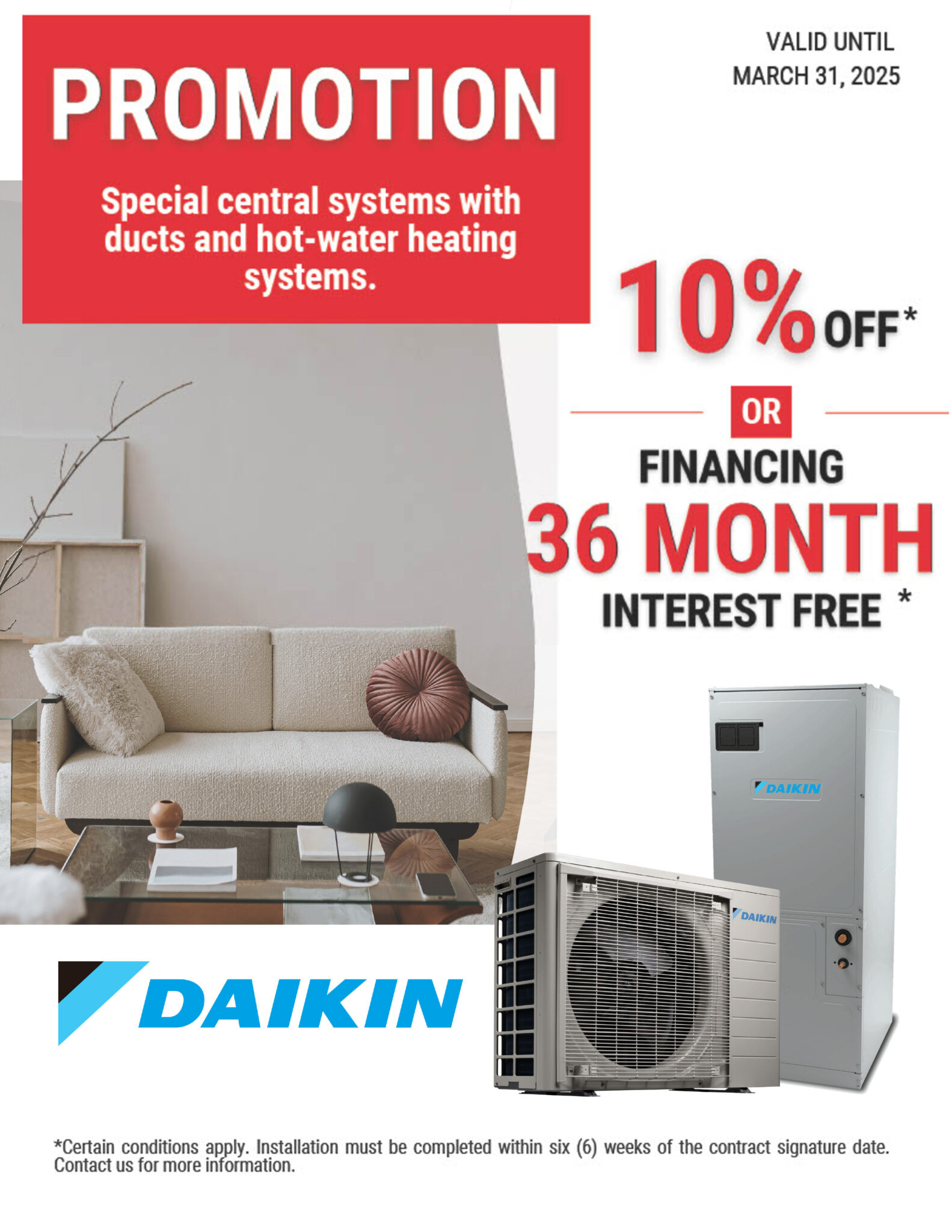 Promotions on heating systems in Montreal | Confort Expert Inc.